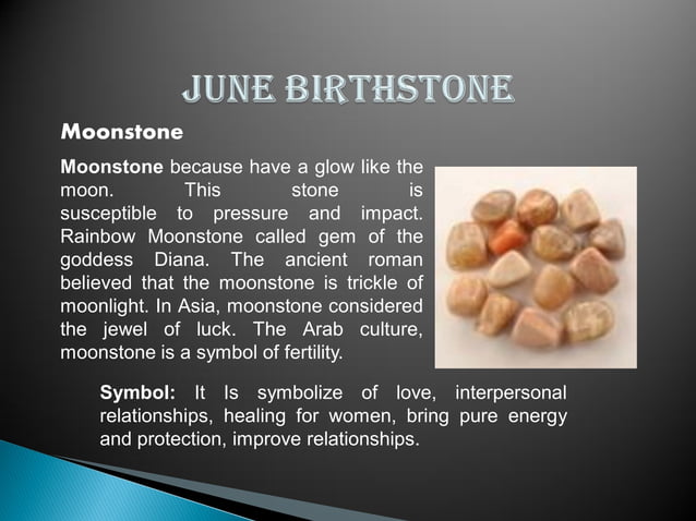 Birth stones and crystals | PPT