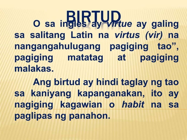 Birtud | PPTX