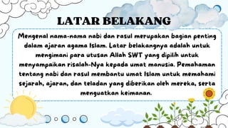 Ppt sejarah kebudayaan islam mengenal nabi dan rasul | PDF