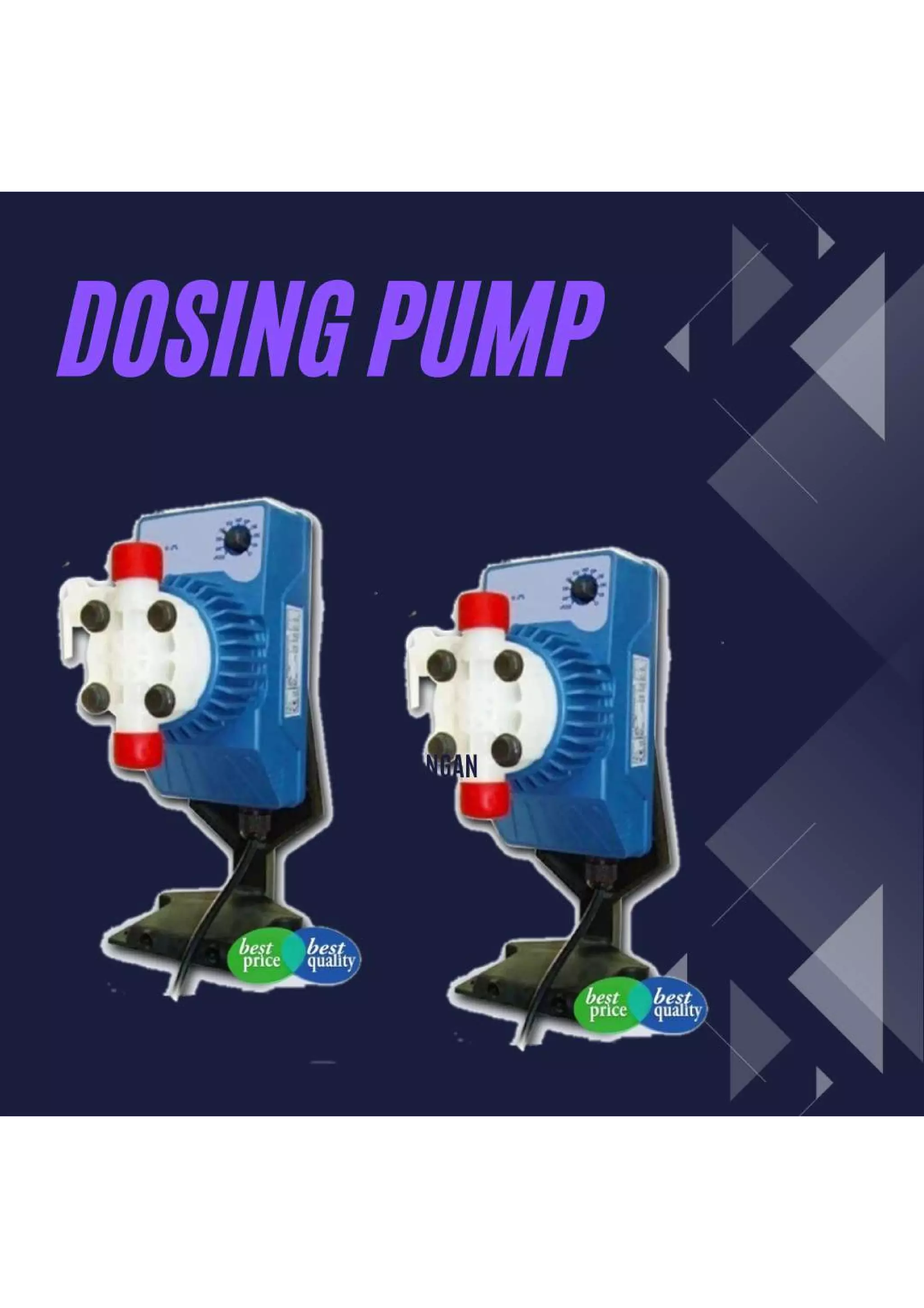 Fungsi Pompa Dosing | PDF