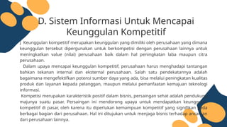 Sistem Informasi, organisasi dan strategi | PPTX
