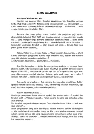 Birul walidain | DOCX