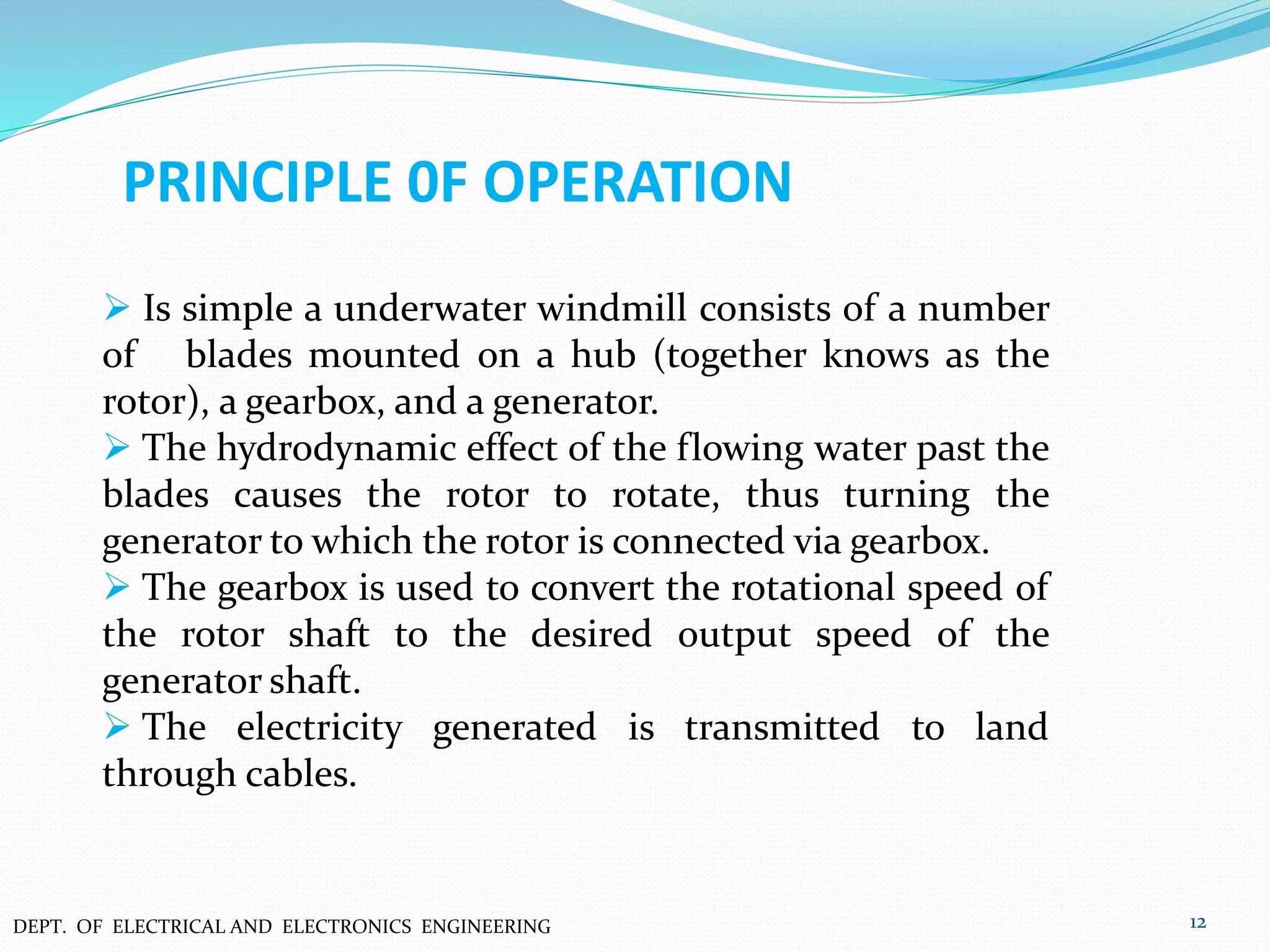 Under water windmill | PPTX