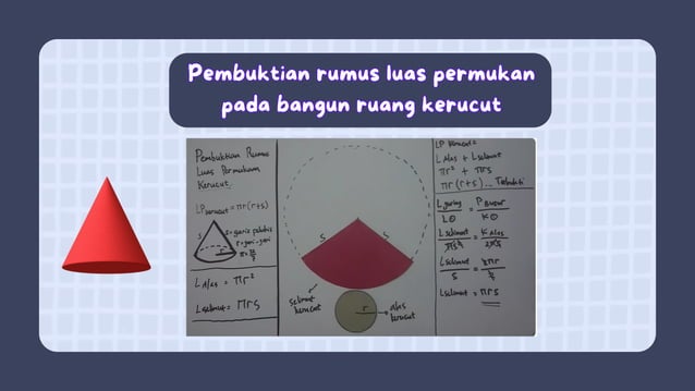 Pembuktian rumus volume dan luas permukaan bangung ruang Tabung, Limas ...