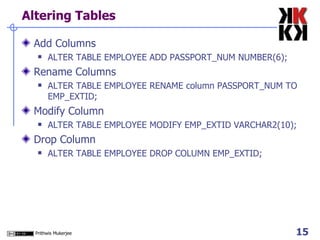 BIS06 Physical Database Models | PPT