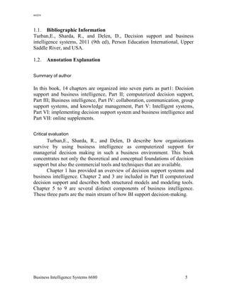 Business Intelligence System | PDF