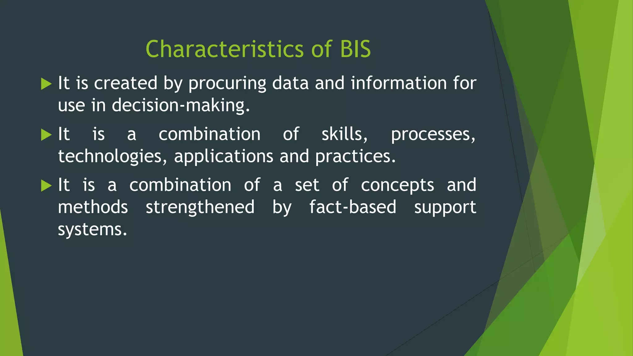 Business Intelligence System in MIS | PPTX | Databases | Computer Software and Applications