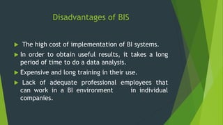 Business Intelligence System in MIS | PPT