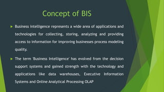 Business Intelligence System in MIS | PPTX | Databases | Computer ...
