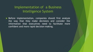 Business Intelligence System in MIS | PPTX