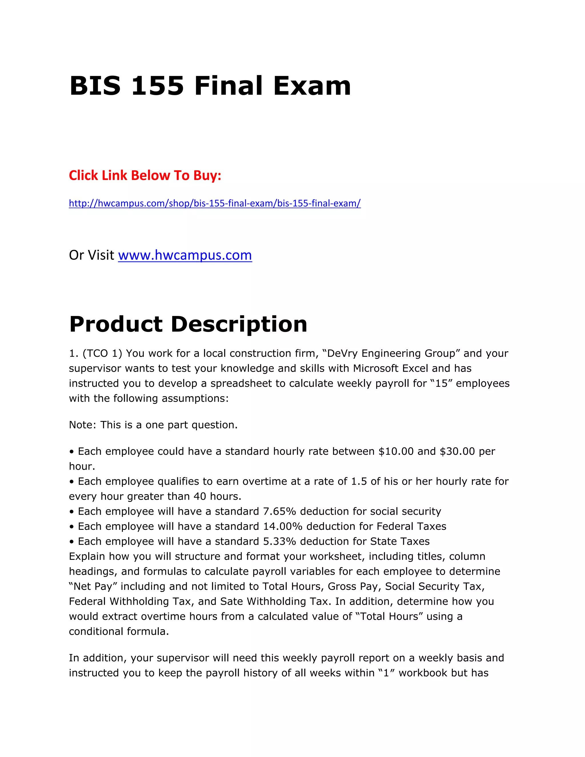 155 final exam | PDF