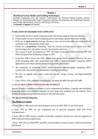 Comprehensive Overview of Distributed and Cloud Computing Models and ...