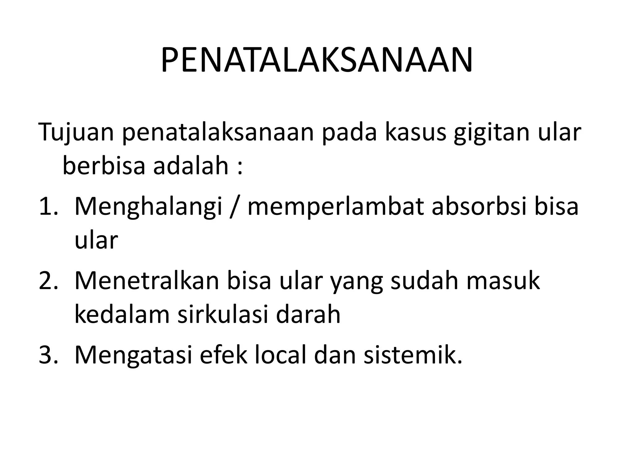 Keracunan Bisa Ular | PPTX