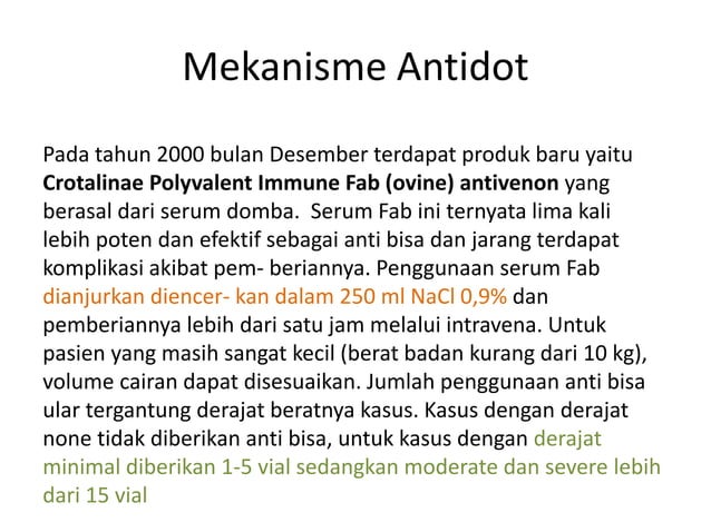 Keracunan Bisa Ular | PPT