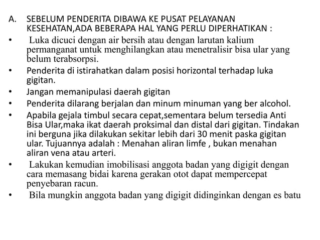 Keracunan Bisa Ular | PPT