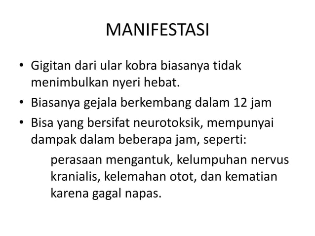 Keracunan Bisa Ular | PPT