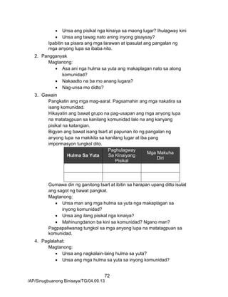 Bisaya araling panlipunan grade 2 | PDF