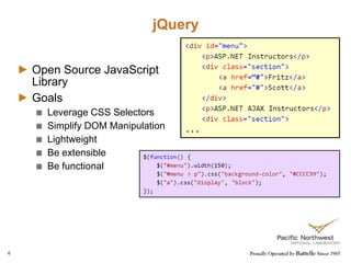 jQuery vs AJAX Control Toolkit | PPTX