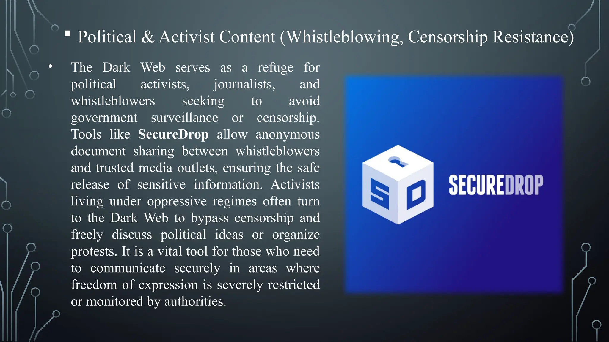 Case Study on Dark Web:Insights, Risks & Security Measures | PPTX