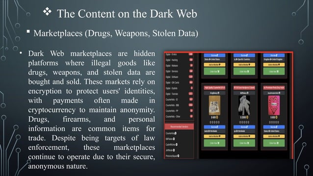 Case Study on Dark Web:Insights, Risks & Security Measures | PPTX