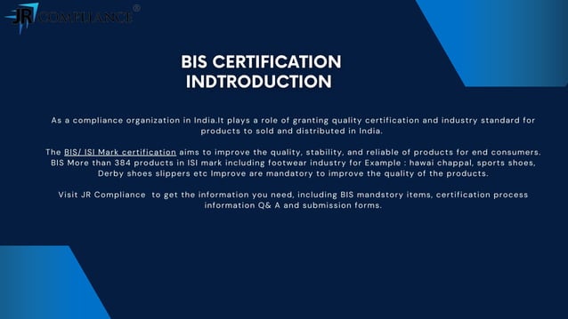 BIS Certification for Footwear | PDF