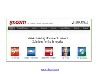 Leading Provider of Secure Enterprise Fax and File Transfer Solutions | PPT