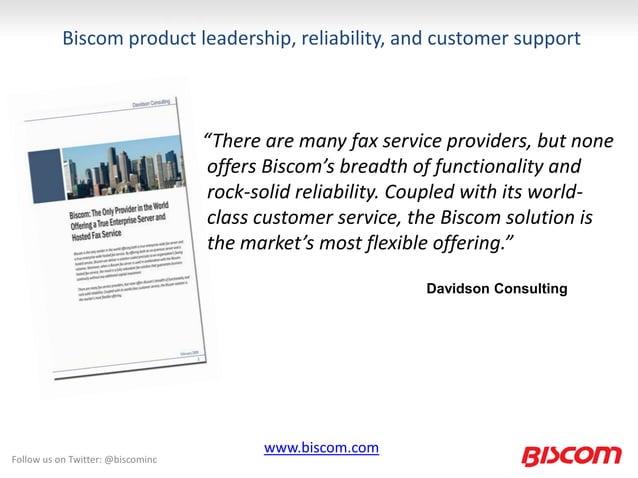 Biscom corp presentation 4 2012
