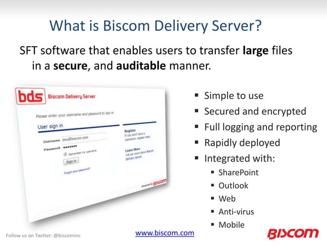 Biscom corp presentation 4 2012