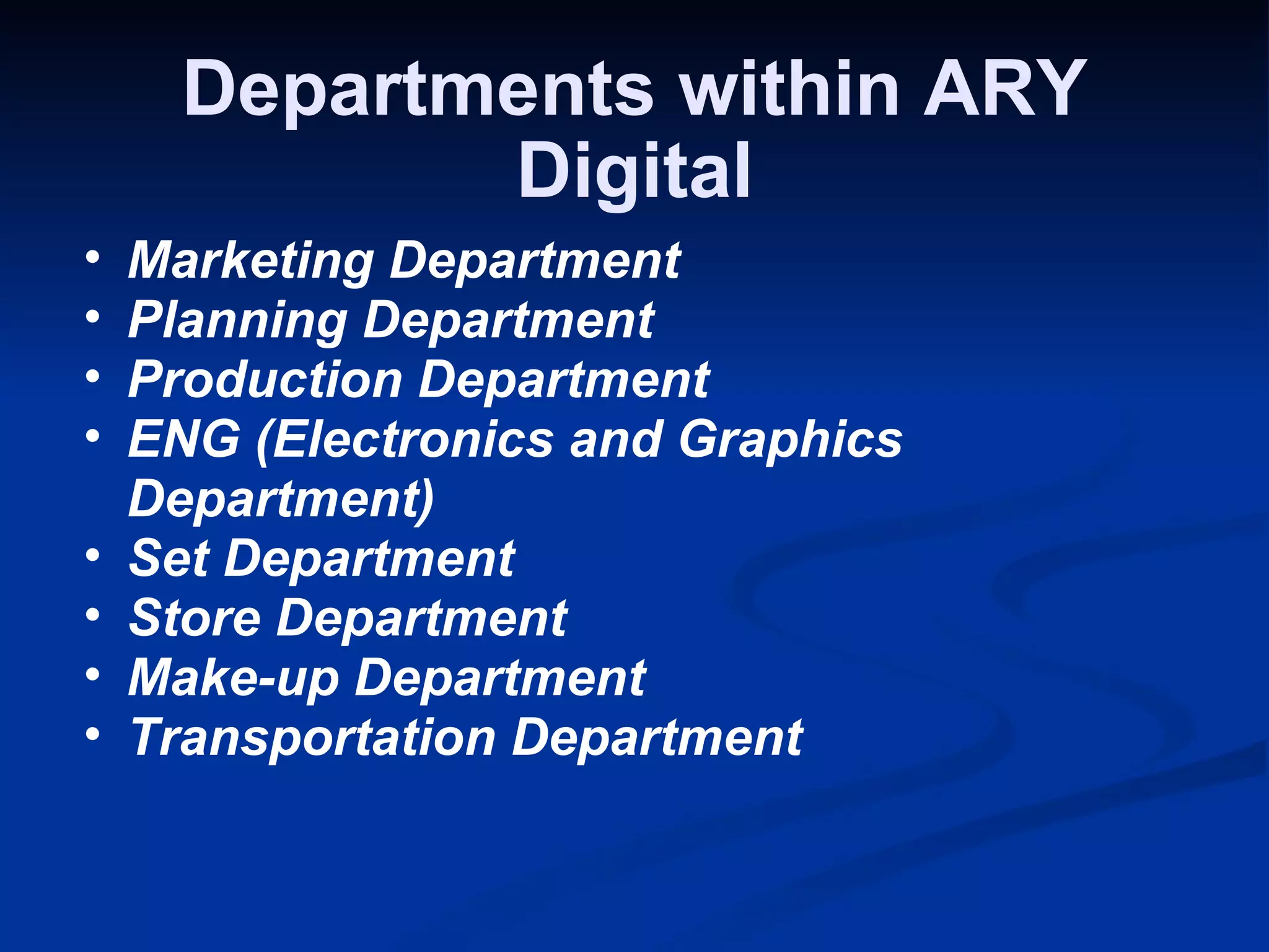ARY Digital TV - Communication Process | PPT