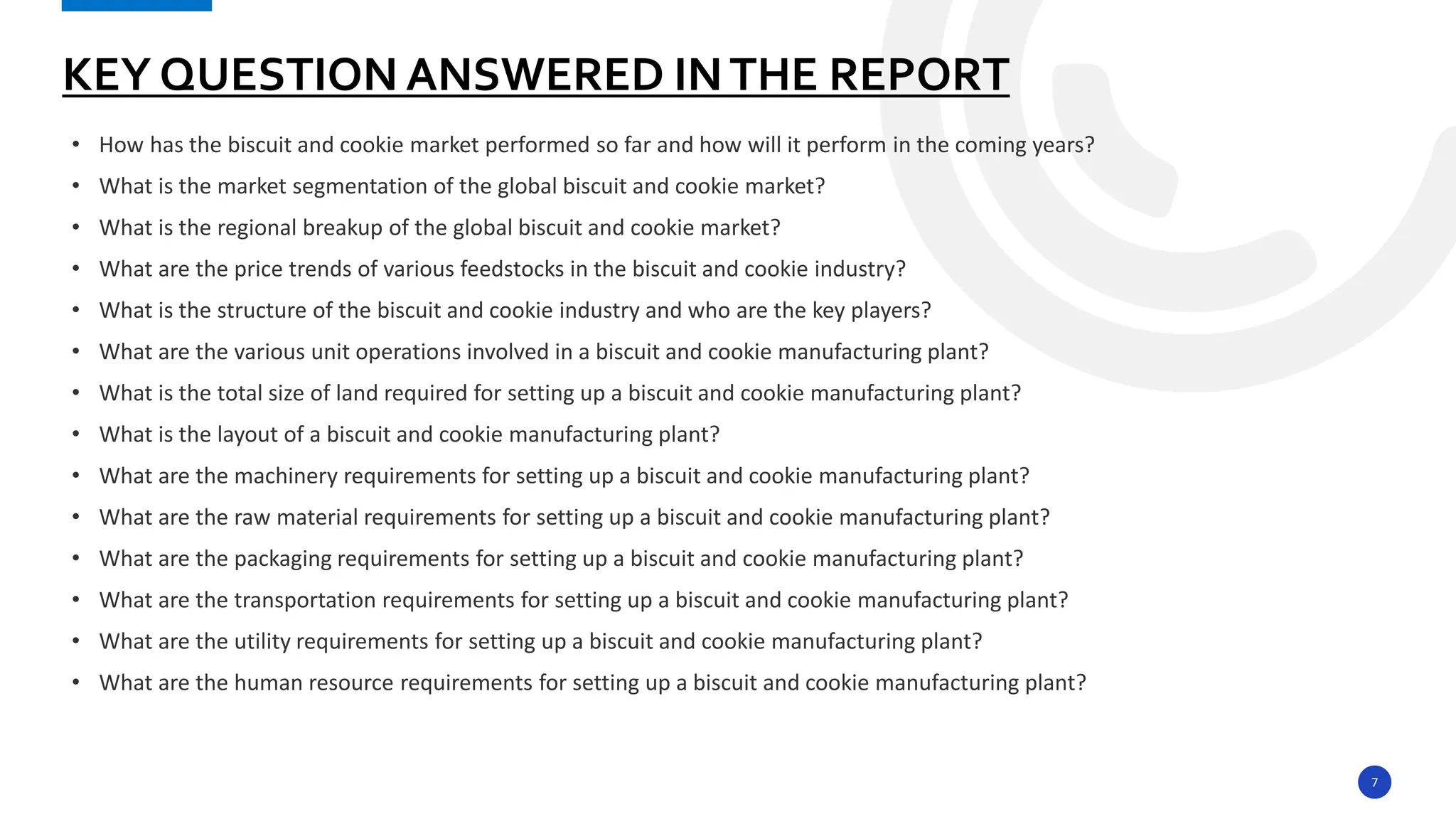 Detailed Project Report on Setting up a Biscuit and Cookie ...