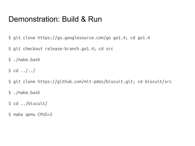 Biscuit: an operating system written in go | PDF | Operating Systems ...