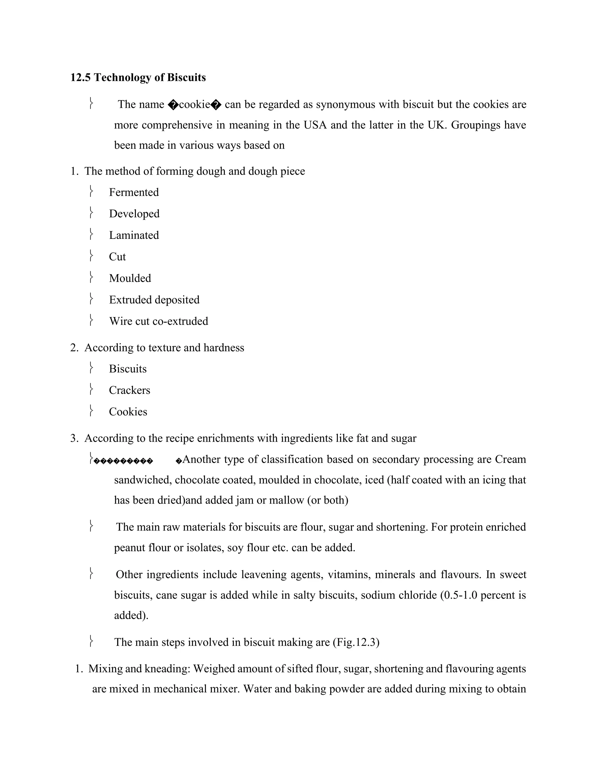 Besic knowledge of Biscuit Making Technology, | PDF