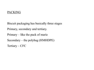 Biscuit manufacturing process & Quality control. | PDF