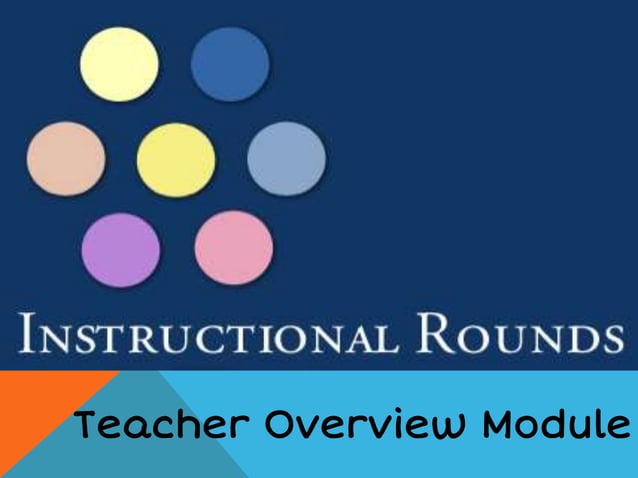 Instructional Rounds Overview | PPTX | Educational Assessment | Education
