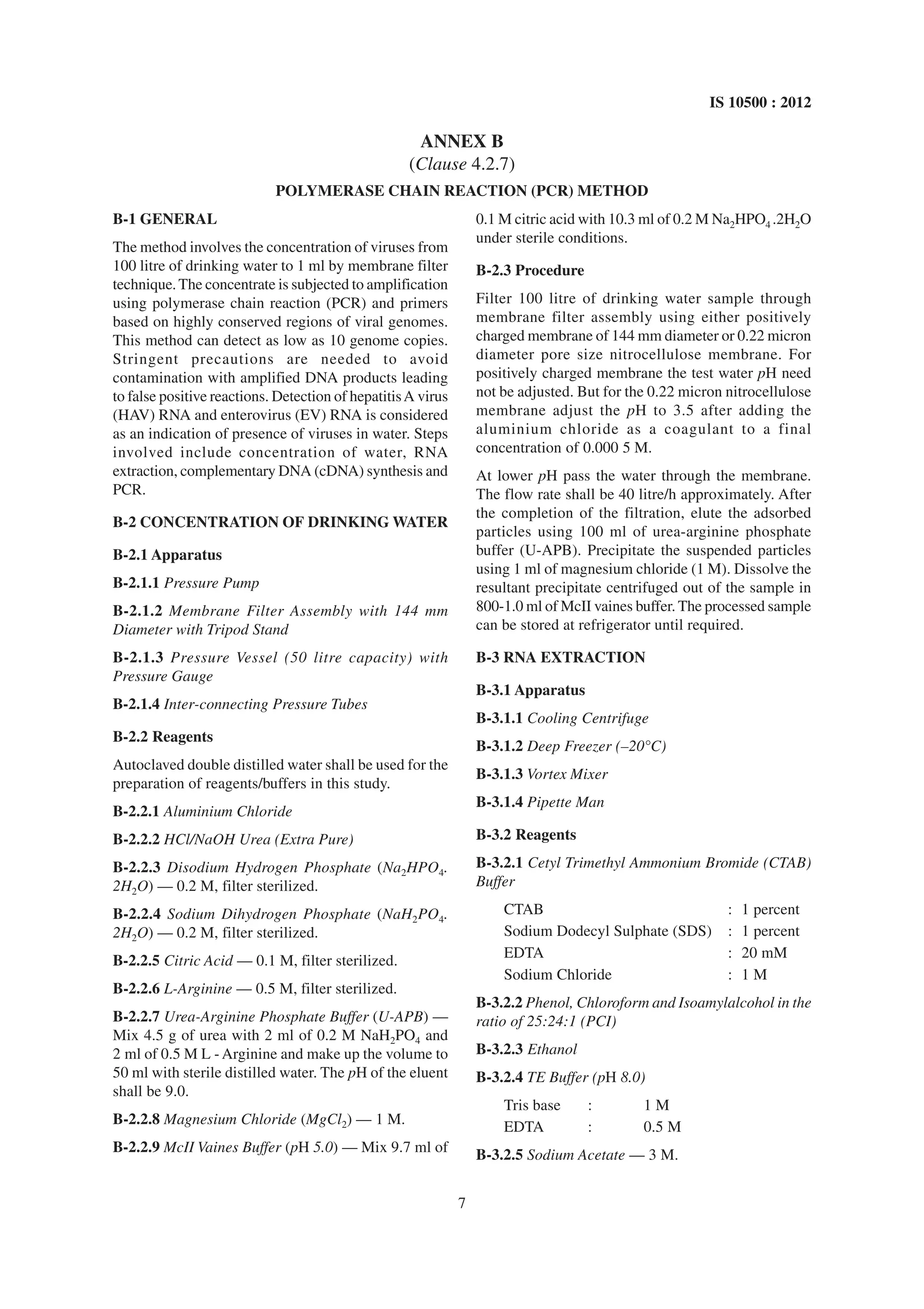 BIS Drinking Water Specification | PDF