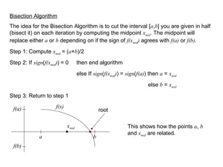 Bisection method in maths 4 | PPT