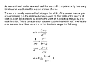 Bisection method in maths 4 | PPT