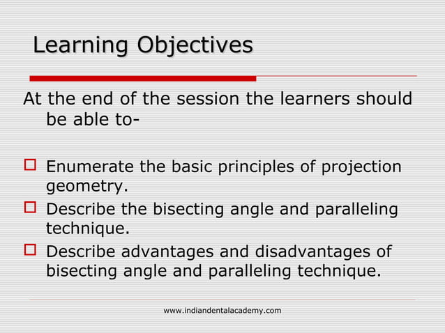 Bisecting angle vs paralleling technique /orthodontic courses by Indian ...