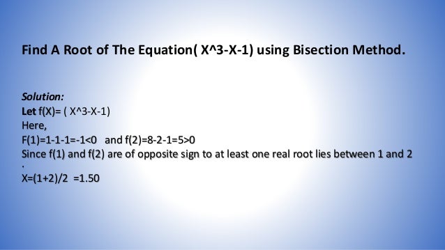 Bisection