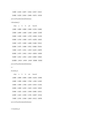 Bisection method solved questions | DOCX
