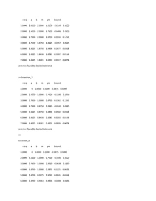 Bisection method solved questions | DOCX