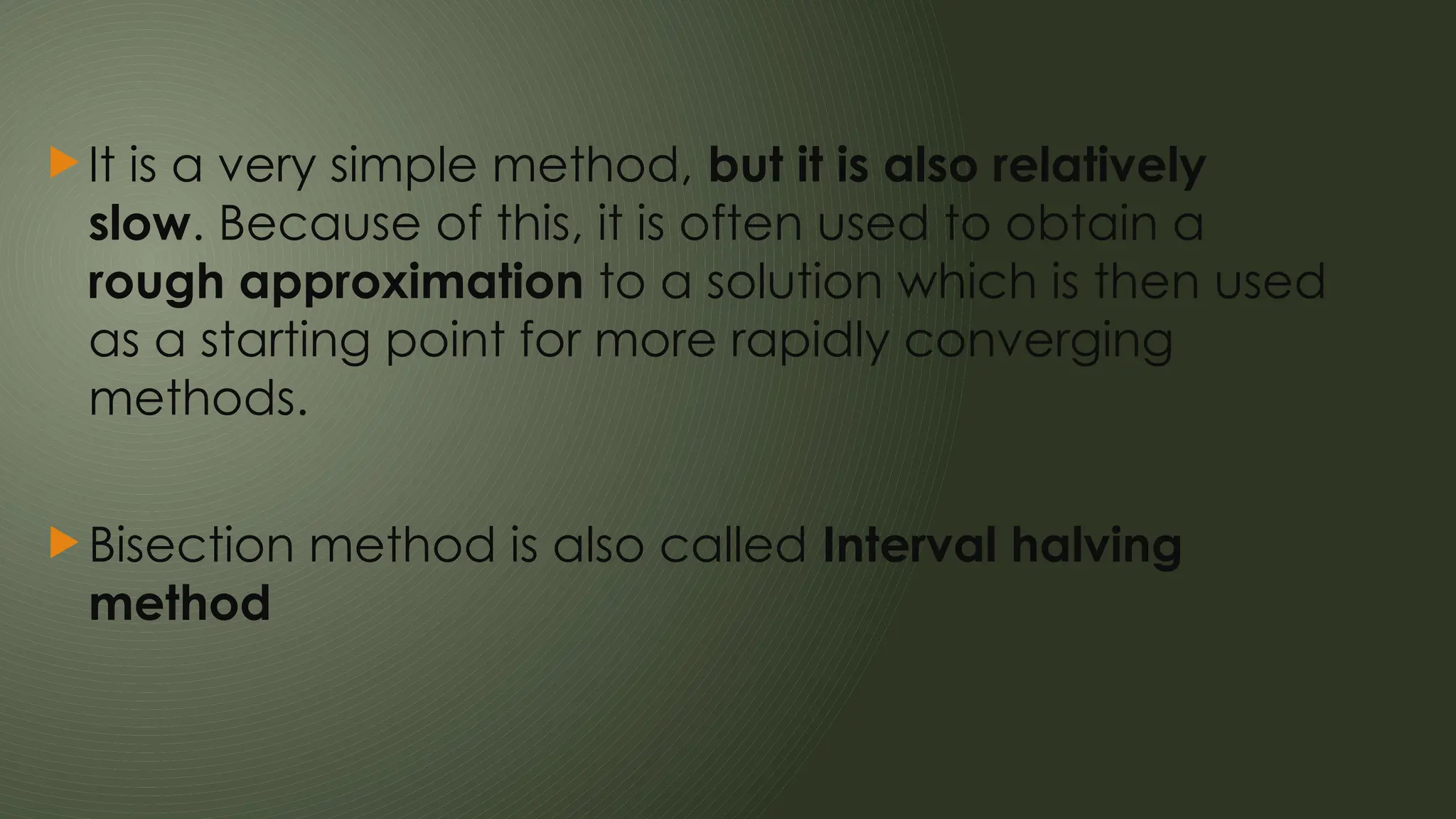 Presentation On The Bisection Method Pptx