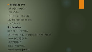 Presentation on the bisection method.pptx