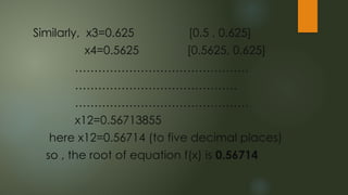 Presentation on the bisection method.pptx