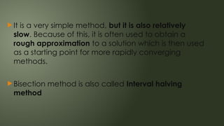 Presentation on the bisection method.pptx