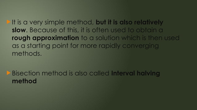 Presentation on the bisection method.pptx