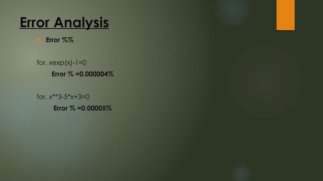 Presentation On The Bisection Methodpptx 0716