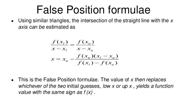 Bisection And Regual Falsi Methods
