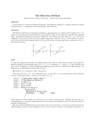 Bisection method | PDF