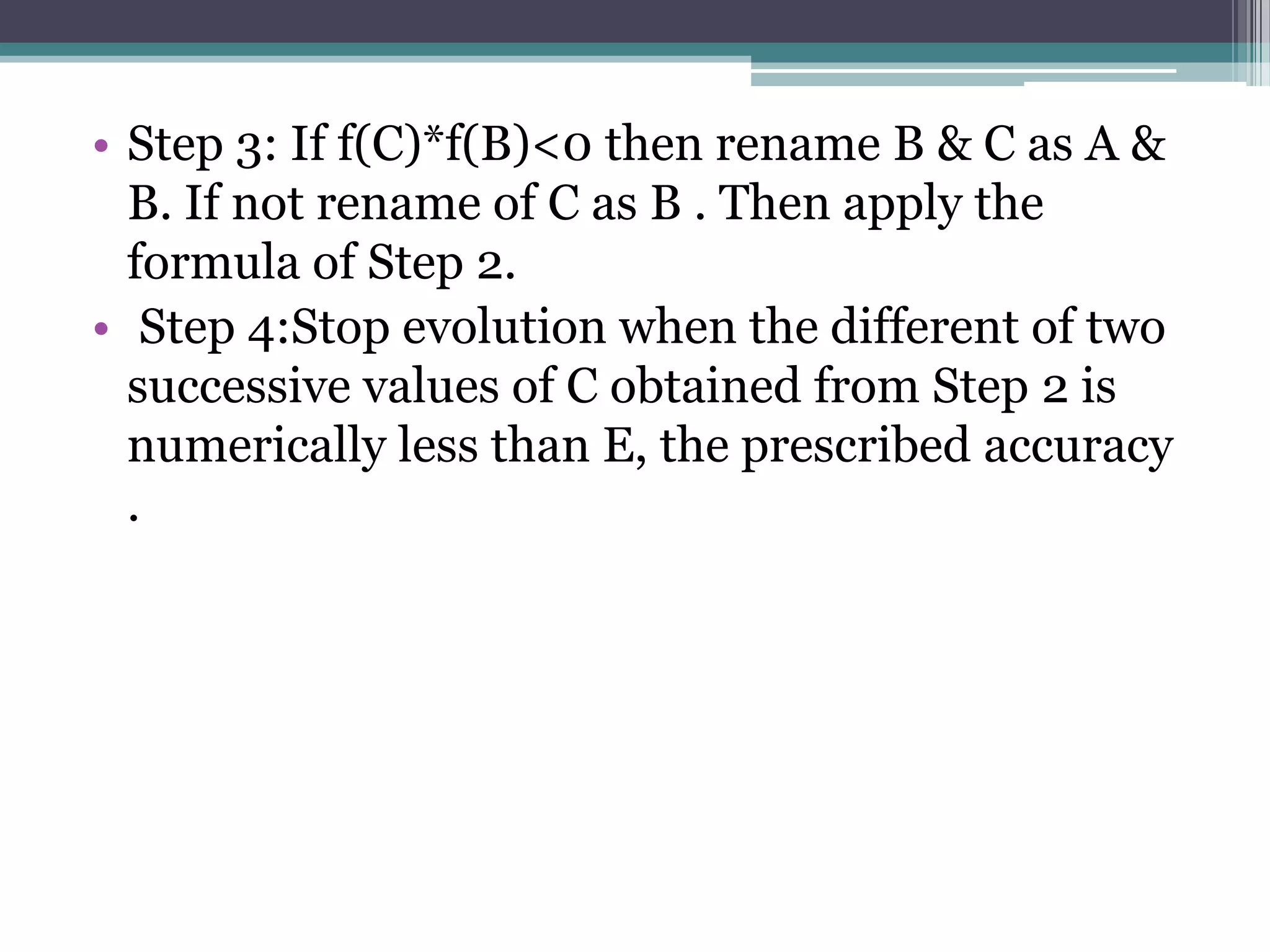 Bisection method | PPTX